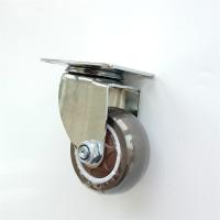 China Light Duty 1Inch Office Chair Casters PU Wheels For Trolley for sale