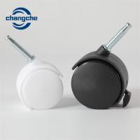 China BIFMA 6x2 Nylon Furniture Roller Wheel Casters With 11x22MM Stem for sale