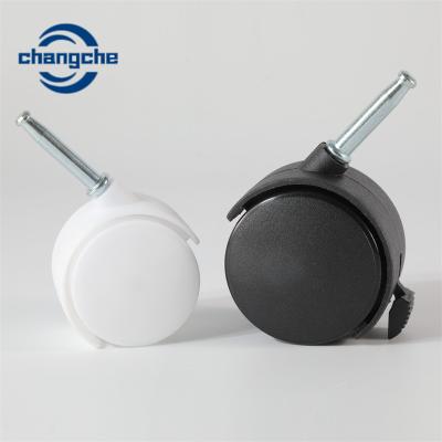 China BIFMA 6x2 Nylon Furniture Roller Wheel Casters With 11x22MM Stem for sale