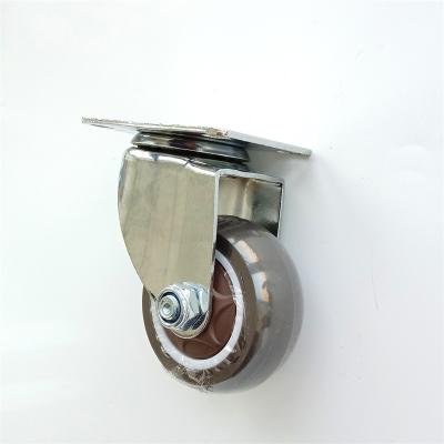 China Fixed Furniture Light Duty Caster Wheels 25mm Castor PP Rubber for sale