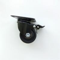 China Custom Small Furniture Light Duty Caster Wheels 55mm Red Black Blue for sale