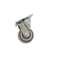 China Screw Stem Swivel Lockable 3 Inch Caster Wheels Lockable Castors Steel Plate for sale