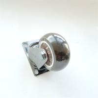 China Screw Stem Swivel Lockable 3 Inch Caster Wheels Lockable Castors Steel Plate for sale