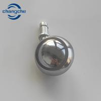 China Zinc Alloy Gold Threaded Stem Furniture Casters For Trolley 50mm Friction Stem for sale