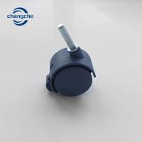 China Customized White Neoprene Threaded Stem Furniture Casters Wheel for sale