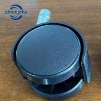 China 60mm Furniture Trolley Wheels PP Black 6x2 Caster Wheel For Game Chair for sale