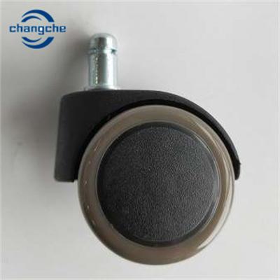 China PU Threaded 5 Inch Caster Wheels Metal Friction Stem for sale