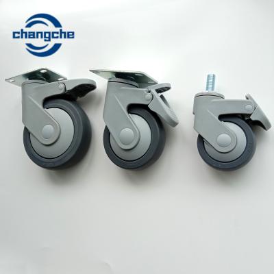 China Swivel 125mm Castor Wheels Stem Mount Casters For Hospital Bed for sale