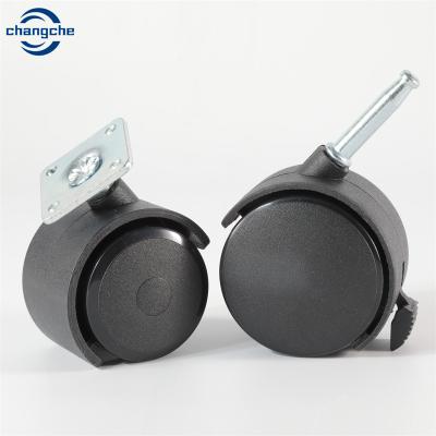 China PVC Roller Wheel Casters Creeper Replacement Wheels With Stem 40MM for sale