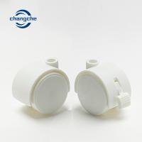 China Black PVC Furniture Castors Wheels Tool With Stem 40MM for sale