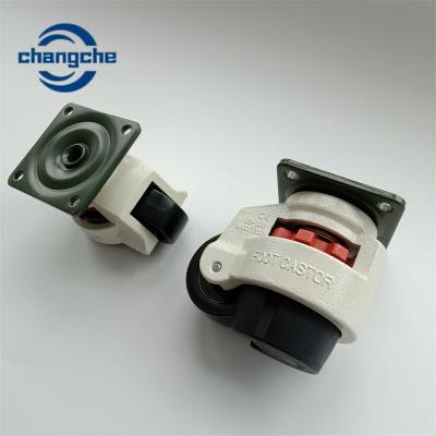 China Nylon Locking Roller Ball Casters Heavy Duty Retractable Workbench Casters for sale