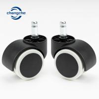 China 200 lb Office Chair Castor Wheels Casters For Hardwood Floors 2 Inch for sale