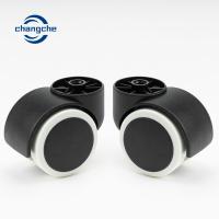 China 200 lb Office Chair Castor Wheels Casters For Hardwood Floors 2 Inch for sale