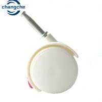 China Biege PP Threaded Stem Furniture Casters Office Chair Caster Replacement for sale