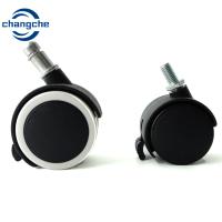 China Heavy Duty PU Threaded Stem Furniture Casters Wheels 12 Inch for sale