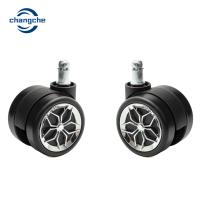 China OEM Metal Threaded Stem Swivel Shopping Cart Casters Wheels 50mm for sale