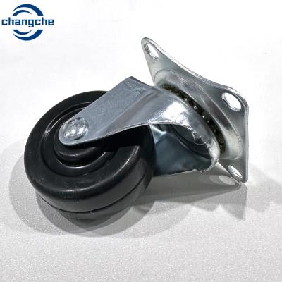China Heavy Duty Swivel 2 Inch Rubber Casters For Furniture OEM for sale
