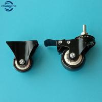 China OEM PVC 2 Inch Heavy Duty Casters Trolley Clothes Rack Castors for sale