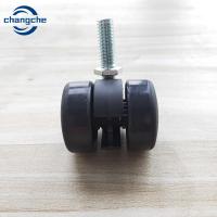 China 37mm Swivel Nylon Threaded Stem Furniture Casters Wheel For Office Chair for sale