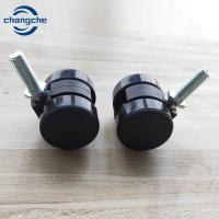 China 37mm Swivel Nylon Threaded Stem Furniture Casters Wheel For Office Chair for sale