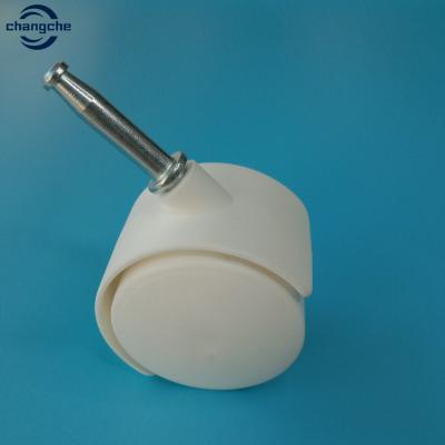 China Wear Resistence PVC Rubber Swivel Castor Wheels Threaded Stem Castors 50mm for sale