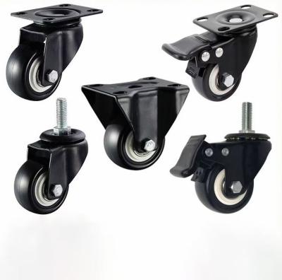 China Universal M8 Plastic Furniture Castors Wheels Replacement for sale