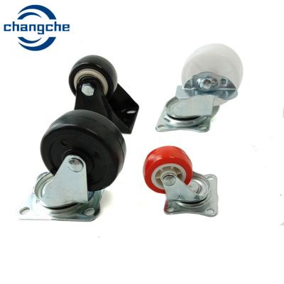 China 2000 Kg Flat Plate Industrial Caster Wheels For Forklift Truck for sale