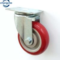 China PVC Industrial Dolly Wheels Red 4