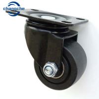China Flat Plate Threaded Industrial Caster Wheels 2 Inch For Forklift Truck for sale
