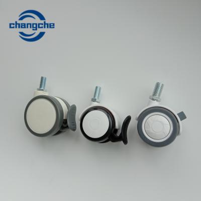 China Heavy Duty Nylon PVC PP Hospital Bed Castors 2 Inch Casters 110kg for sale