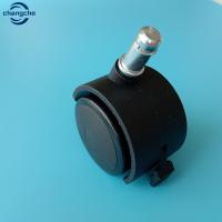 China 400kg Stem Swivel Nylon Caster Wheel M8x33 With Brake for sale