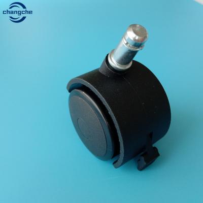 China 400kg Stem Swivel Nylon Caster Wheel M8x33 With Brake for sale