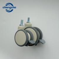 China 5 Inch Swivel Medical Twin ICU Hospital Bed Caster Wheels With Brake for sale