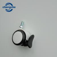 China 3 Inch Swivel Twin Thermoplastic Rubber Wheels PU Castor Wheel Medical Grade for sale