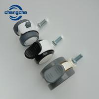 China 500 Lb 75mm White Nylon M8 Caster Wheels Medical Grade for sale