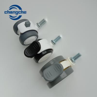 China 500 Lb 75mm White Nylon M8 Caster Wheels Medical Grade for sale