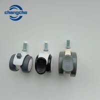 China 500 Lb 75mm White Nylon M8 Caster Wheels Medical Grade for sale