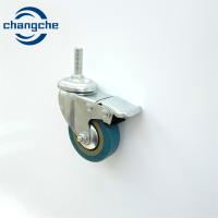 China TPR Double Ball Bearing Heavy Duty Industrial Casters 4 Inch for sale