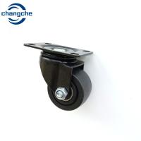 China 1.5 Inch 2 Inch Black Stem Heavy Duty Caster Wheels For Workbench for sale
