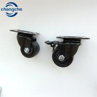 China 1.5 Inch 2 Inch Black Stem Heavy Duty Caster Wheels For Workbench for sale