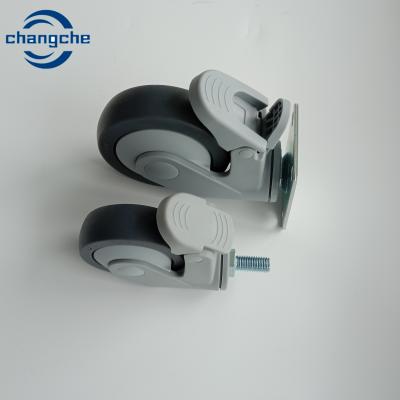 China Swivel Locking Trolley Casters For Moving Furniture 6 Inch for sale