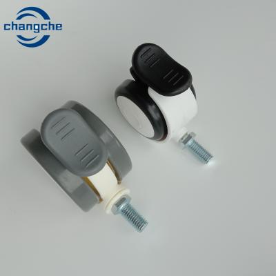 China Universal Rubber TPR Threaded Medical Caster Wheels 3in for sale