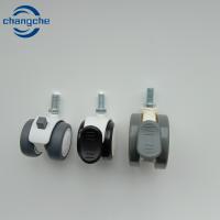 China Universal Rubber TPR Threaded Medical Caster Wheels 3in for sale