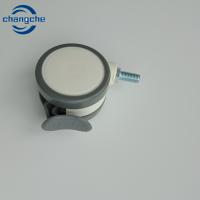 China 3 Inch Silent Soft TPR Nylon Caster 100mm Castors With Brakes for sale