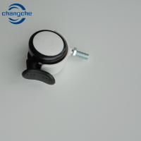 China 3 Inch Silent Soft TPR Nylon Caster 100mm Castors With Brakes for sale