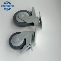 China Heavy Duty TPR Rubber Medical Caster Wheels Trolley Furniture Replacement for sale