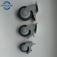 China Heavy Duty TPR Rubber Medical Caster Wheels Trolley Furniture Replacement for sale