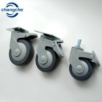 China Heavy Duty TPR Rubber Medical Caster Wheels Trolley Furniture Replacement for sale