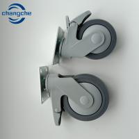 China Heavy Duty TPR Rubber Medical Caster Wheels Trolley Furniture Replacement for sale