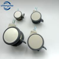 China Urethane Swivel Medical Caster Wheels Screw 4 Inch Custom for sale